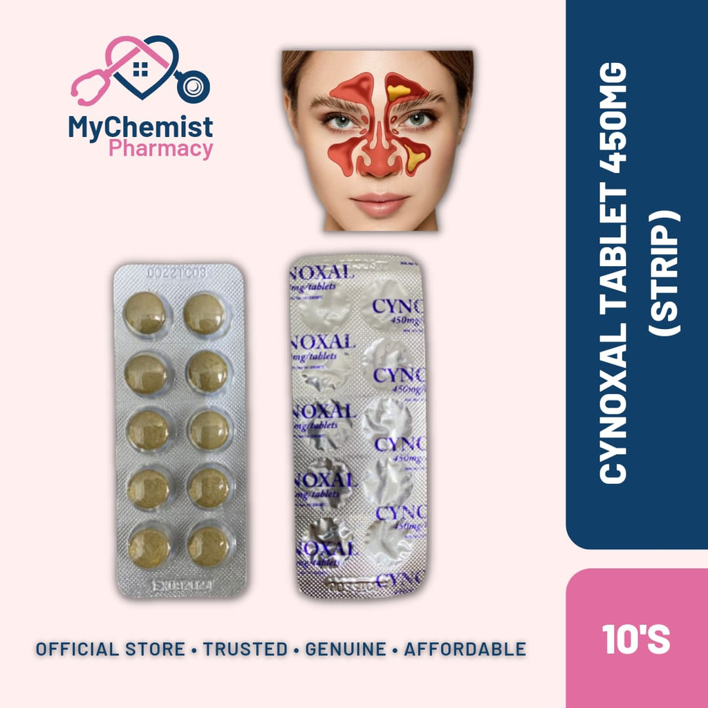 Cynoxal Tablet for Sinus 10's (Strip) Ubat untuk Rawat Resdung & Hidung ...
