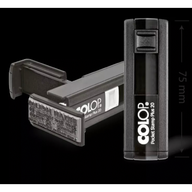 RUBBER STAMP COLOP PRINTER POCKET PLUS 20 & CASING ( READY STOCK) 印章 ...