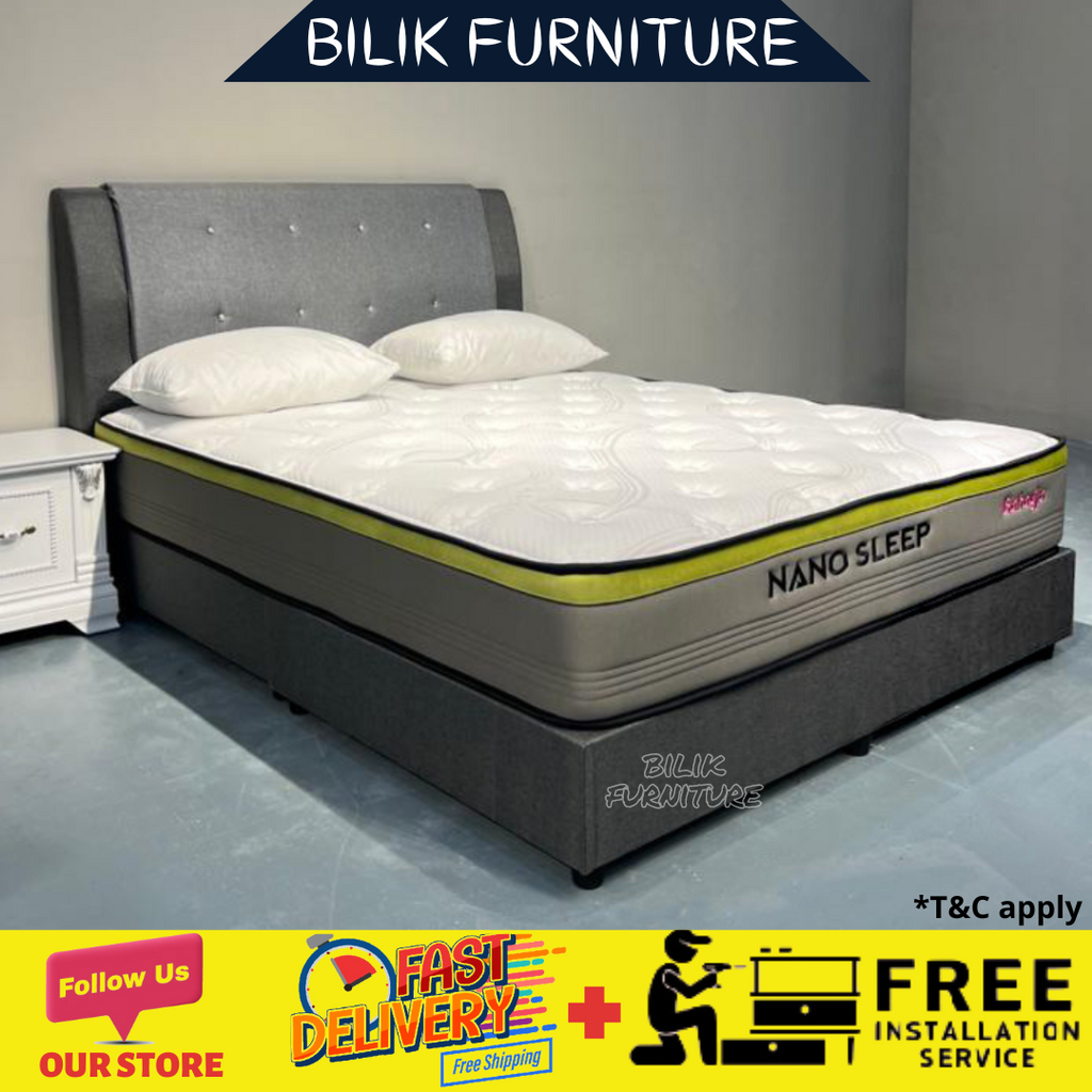 NANO SLEEP Mattress / Tilam/Comfort Spring / Euro Top / Queen / King/10 ...