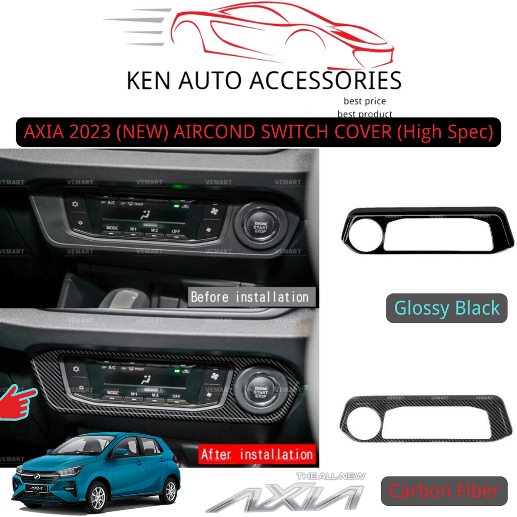 AXIA 2023-2024 (NEW) High Spec, AIRCOND SWITCH COVER CARBON FIBER ...