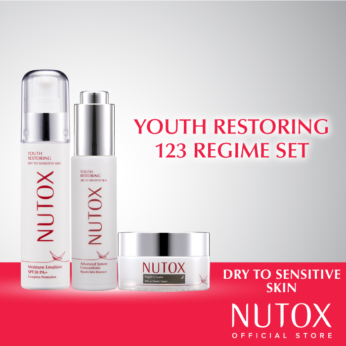 Nutox Youth Restoring 123 Regime Set Dry To Sensitive Skin | Shopee ...