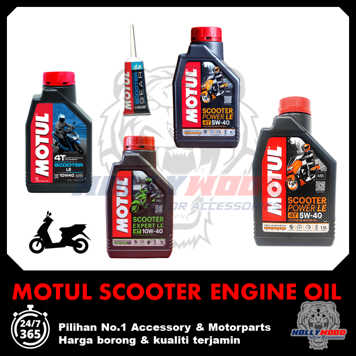 MOTUL 4T SCOOTER TECHNOSYNTHESE ENGINE OIL LE 10W40 MB HC-TECH EXPERT ...