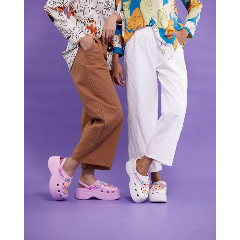 Crocs Chain Ribbon- Cute Shoes By Petikita | Shopee Malaysia