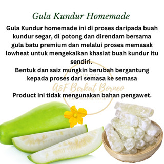 Candied Winter Melon/Gula Kundur/Halwa Kundur[Muslim Seller] | Shopee ...