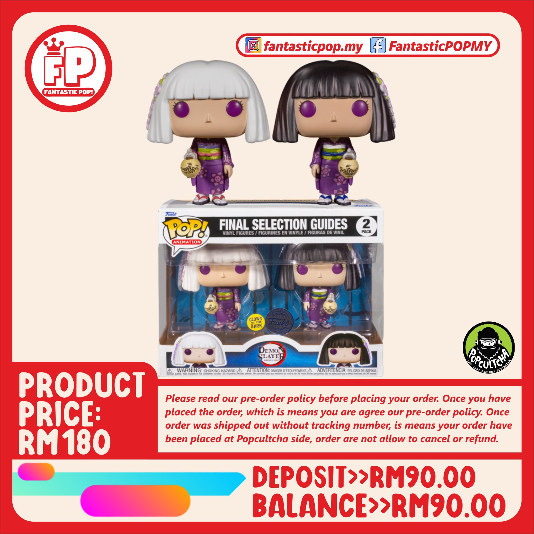 [PO] [POPCULTCHA ORDER] Funko POP ! Animation - Demon Slayer - Final Selection Guides (2 Pack ...