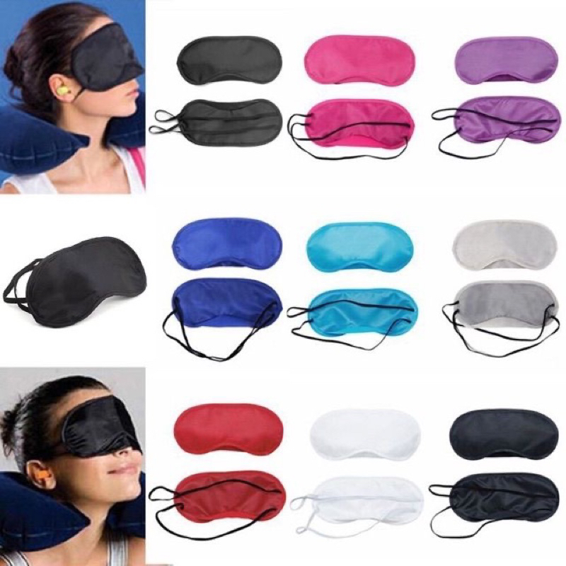 Travel Eye Mask Sleep Penutup Mata Waktu Tidur Murah Soft Padded Eye ...
