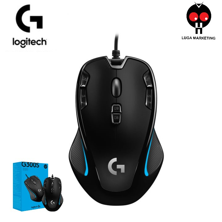 Logitech G300s Wired Gaming Mouse | RGB | 2,500 DPI | 9-Programmable Keys | On-board Memory ...