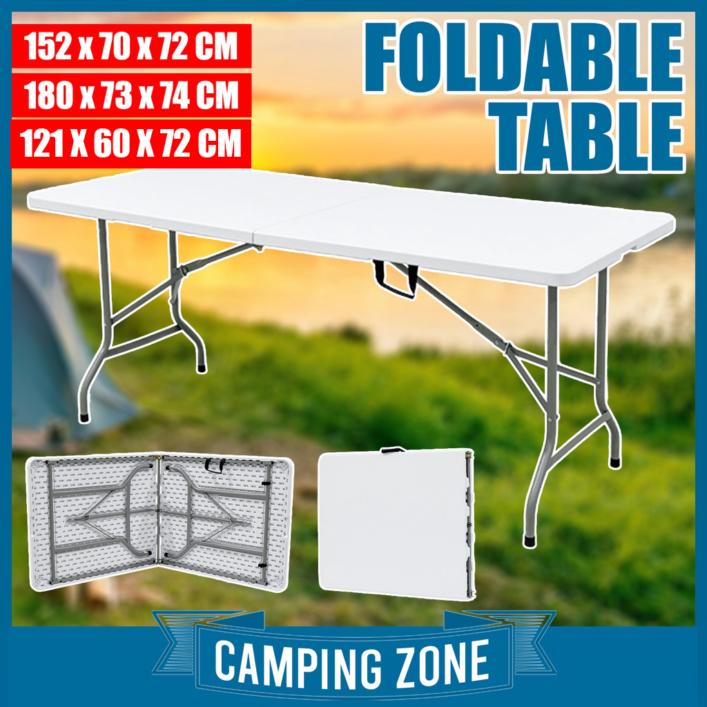 4/5/6FT Foldable Banquet Table Event / Camping / Hall / Buffet Outdoor ...