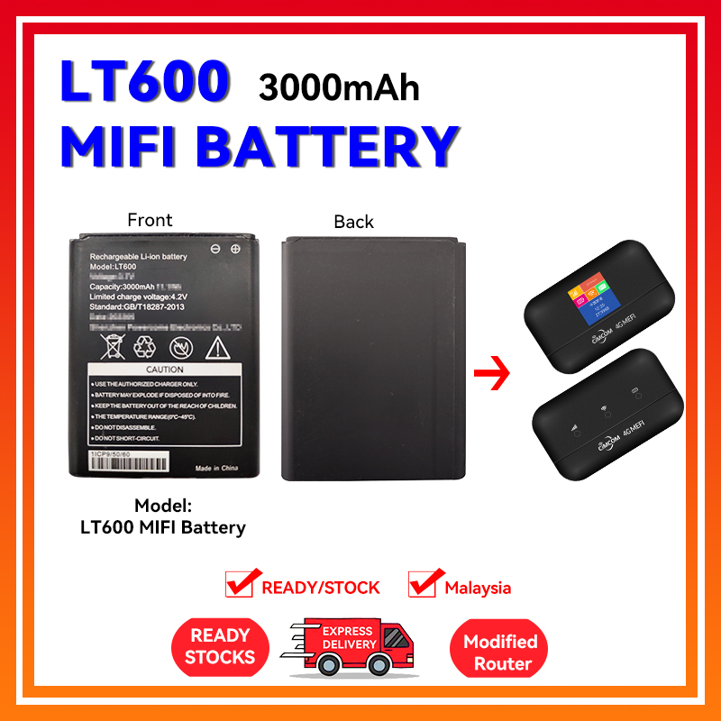 【CCM WIFI】LT600(LCD/LED) Spare Battery 3000mAh Battery With MIFI ...