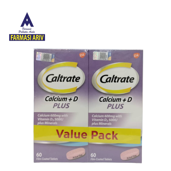 Caltrate Calcium + D Plus - 60 Tablets | Shopee Malaysia