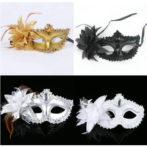 MSIA Ready Stock/ Side Lily Flower Mask Princess Queen Style Venetian ...