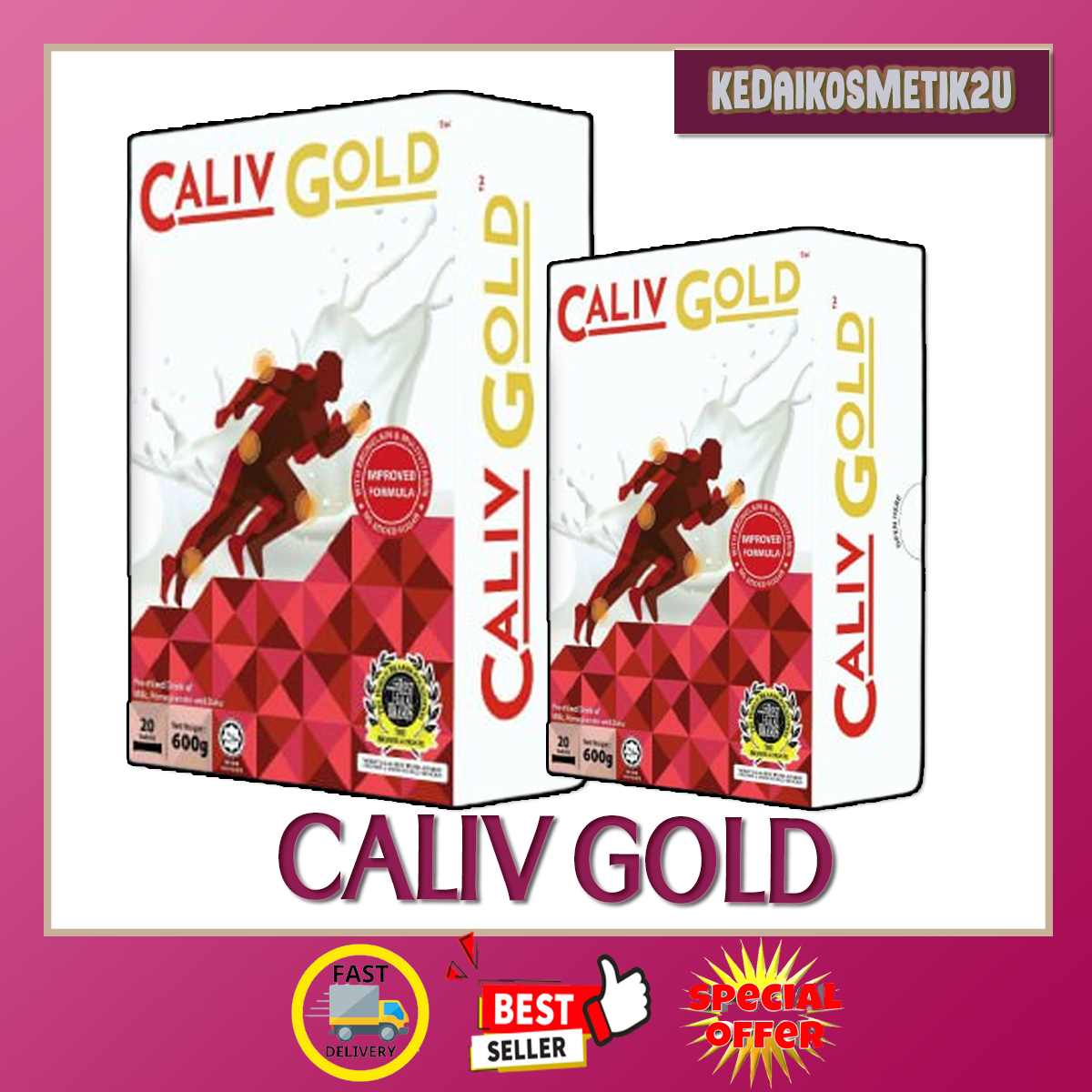 Calift Gold Original HQ Minuman Berkhasiat Caliv Gold Susu Untuk Tulang ...