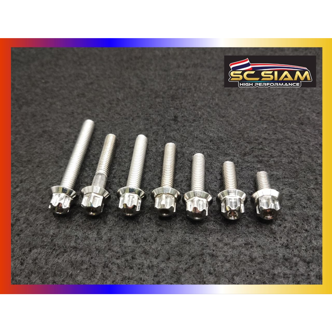 🇹🇭🔥 SKRU SAIZ 10/M6 SILVER CNC ORIGINAL SC SIAM THAILAND CARBON STEEL ...