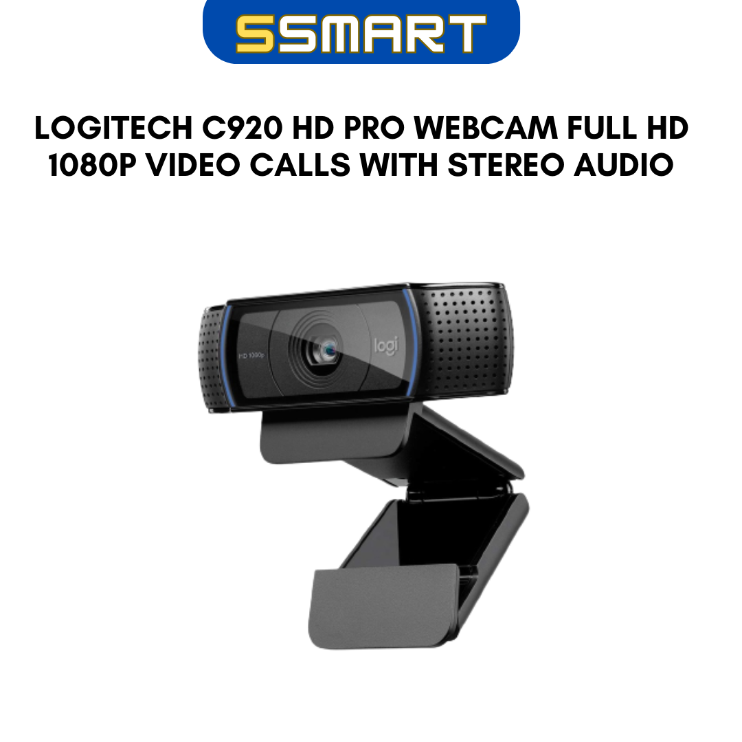 Logitech C920 HD PRO WebCam Full HD 1080p video calls with stereo audio ...