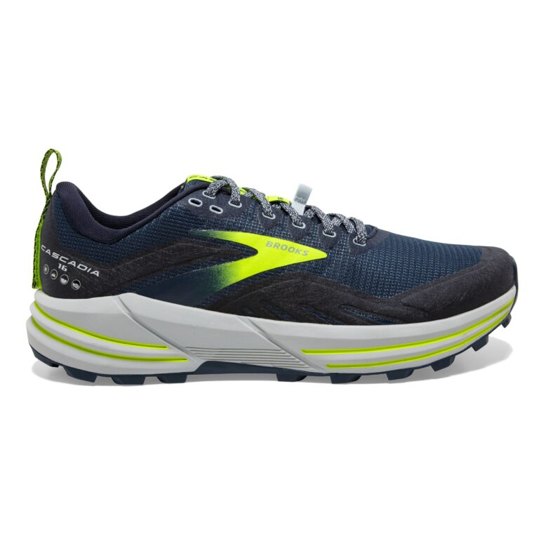 BROOKS MEN’S CASCADIA 16 - BLK/FIERY RED/BLAZING YELLOW - 110376 1D 035 ...
