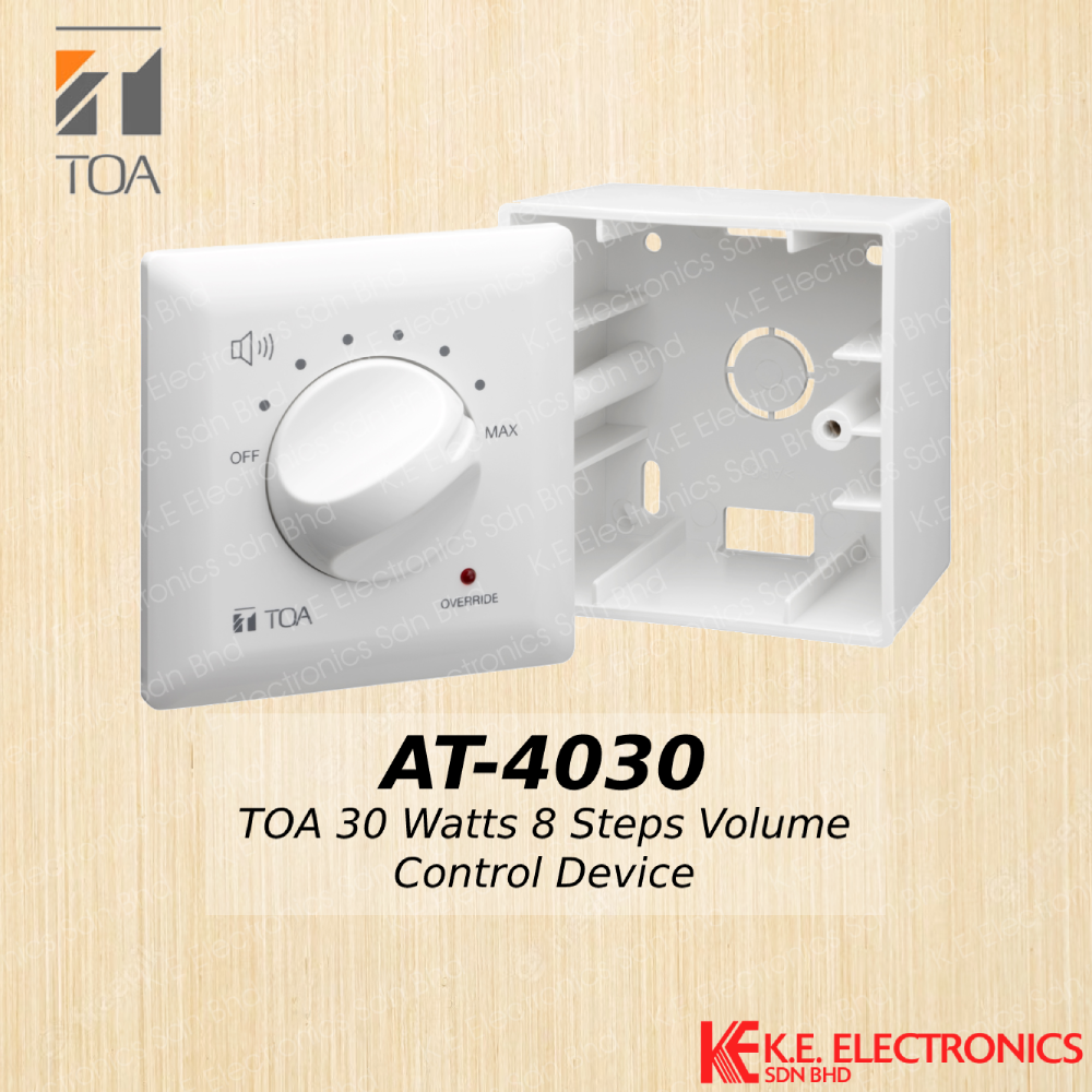 TOA AT-4030 30 Watts Attuenator/Volume Control Unit | Shopee Malaysia