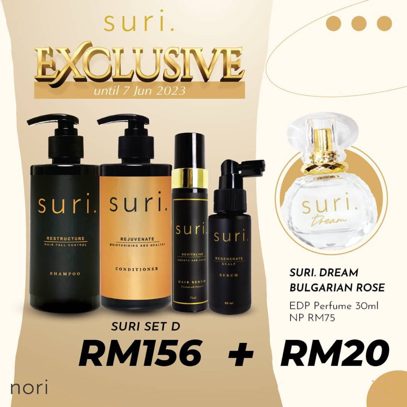 ‼️PROMO‼️4 in 1 Suri by Lisa Surihani Hair Fall Treatment[1 SHAMPOO+ ...