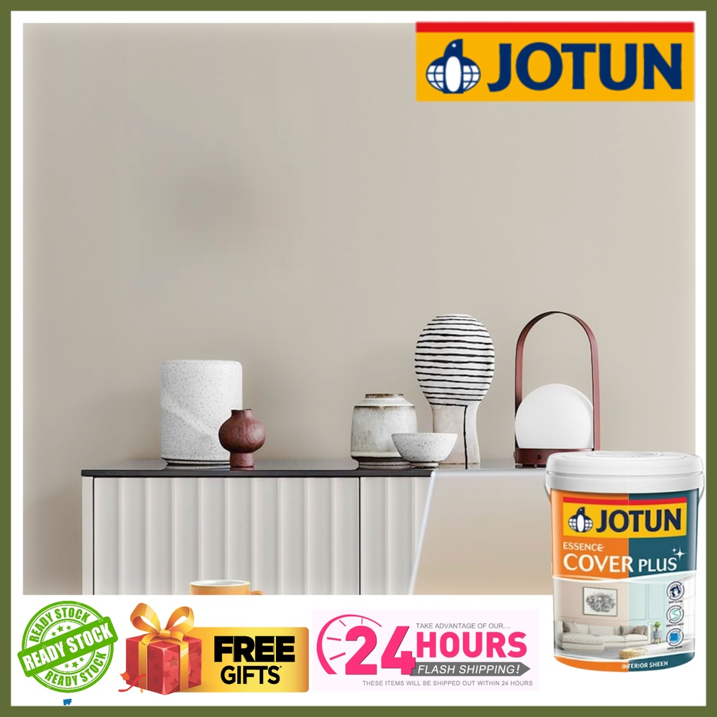 JOTUN 5L 1926 WINTER MIST ESSENCE COVER PLUS SHEEN & MATT/INTERIOR WALL PAINT /CAT BOLEH CUCI ...