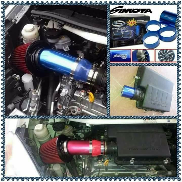 Intake Piping Open pod Myvi alza Simota double fan+ Aluminium air ...