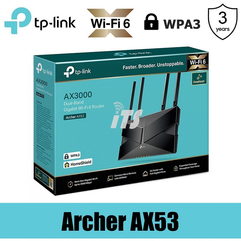 TP-Link AX3000 Dual Band Gigabit Wi-Fi 6 Router (Archer AX50 / AX53 ...