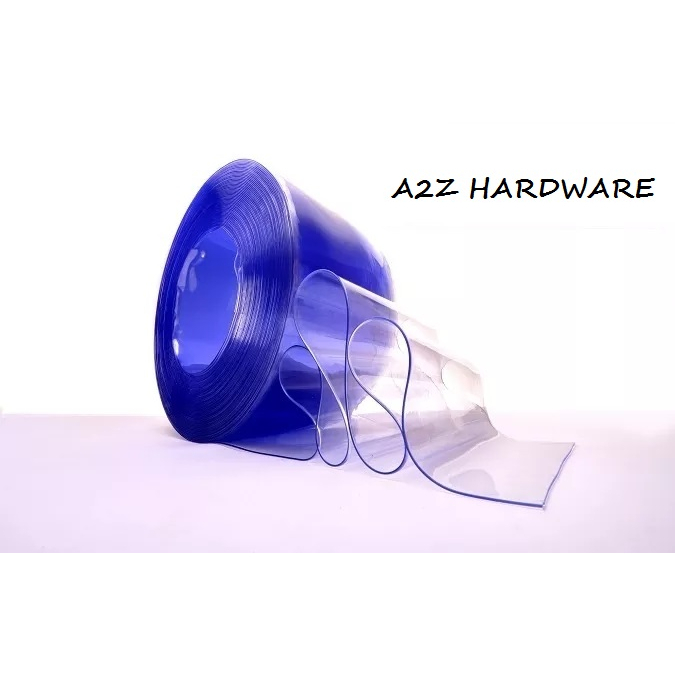 PVC Curtain Clear Blue Color - Size : 3mm thick x 300mm wide x 50mtr ...