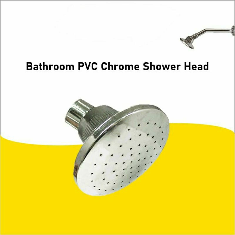 4" PVC Chrome Rain Shower Head / Shower Head / Kepala Mandi Air Hujan ...