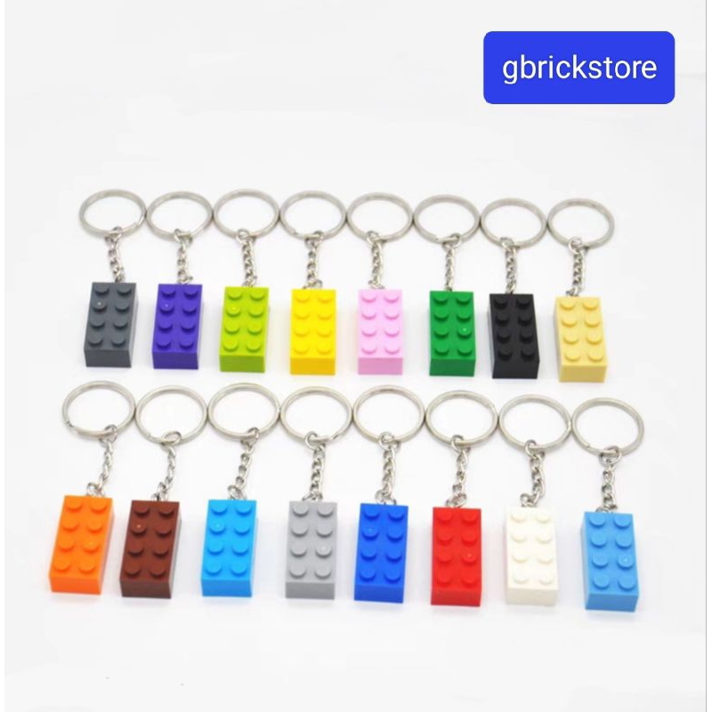 Ready stock colorful classic brick keychain (beli 10pcs dengan harga ...