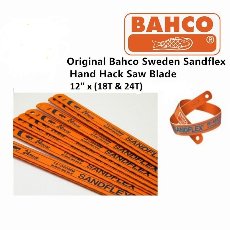Bahco Sandflex Saw Blade Hack Saw Blade 12"/300mm (18 TPI / 24 TPI ...