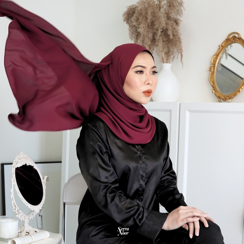 Mecca Luxe (Premium Arabic Chiffon + Silk) | Shopee Malaysia