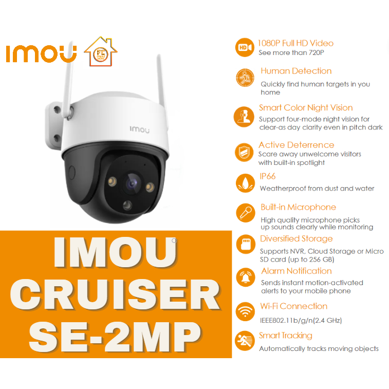 IMOU CRUISER SE-2MP 1080P Wi-Fi P&T Camera CCTV WATER PROOF WITH AI ...