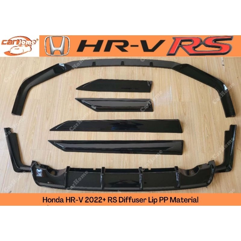 Honda HRV RS Diffuser lips 2022 2023 Material PP with paint gloss black ...