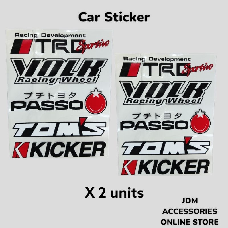 Car Sticker 2 x units ( Clearance Stock ) | Shopee Malaysia