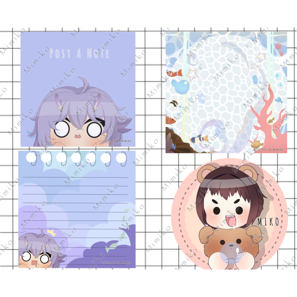 Honkai Star Rail Honkai Impact Memopad Notepad Herta Bailu Hook 75 gsm ...