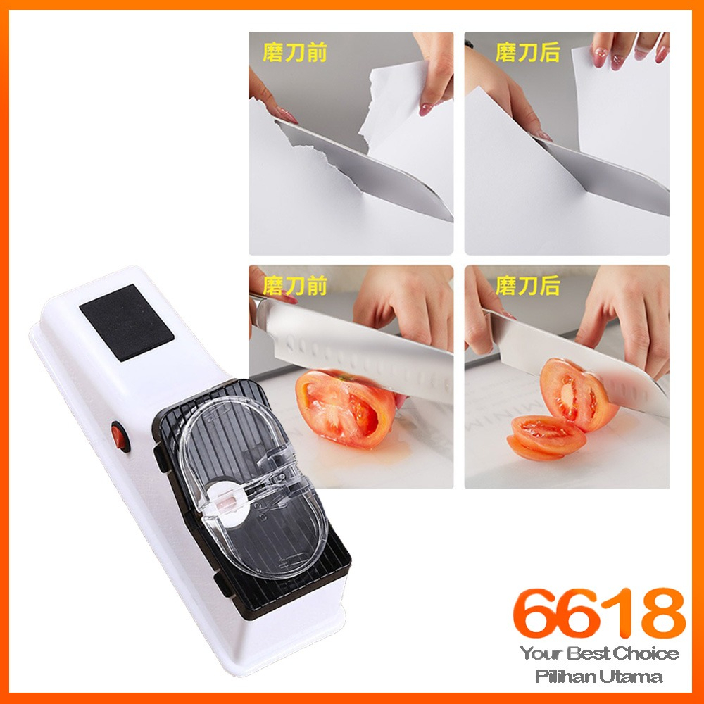 Pengasah Pisau Elektrik Alat Asah Automatik Alat Pisau Dapur Asah ...