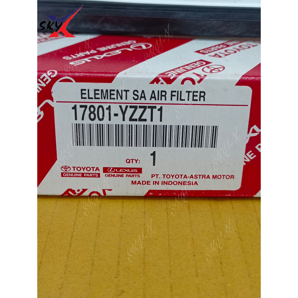 TOYOTA ORIGINAL AIR FILTER (17801-YZZT1) FOR AVANZA 1.5 F602 | Shopee ...