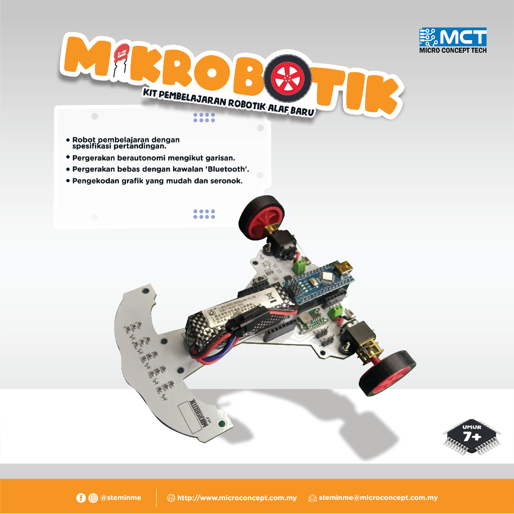 Limited Stock Mikrobotik v1.2: Arduino robot untuk pertandingan robo ...