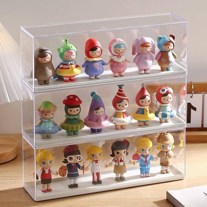 Toys Pop Mart Doll Display Box Cabinet Transparent Lego Blind Box ...