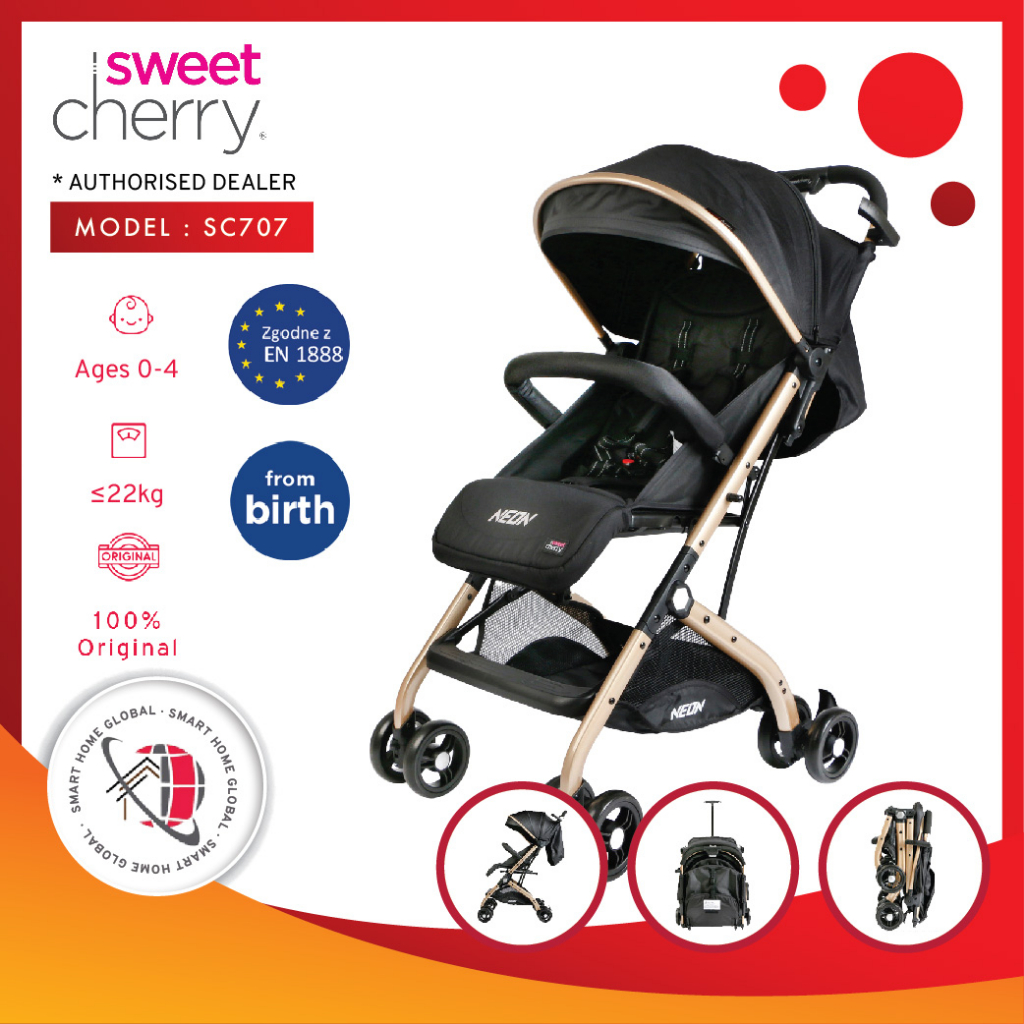 Sweet Cherry SC707 Neon Stroller | Shopee Malaysia