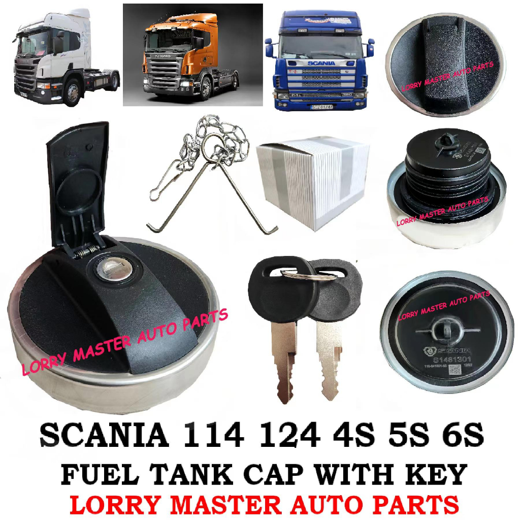 FUEL TANK CAP WITH KEY SCANIA 114 124 4S 5S 6SERIES LORRY TRUCK ...