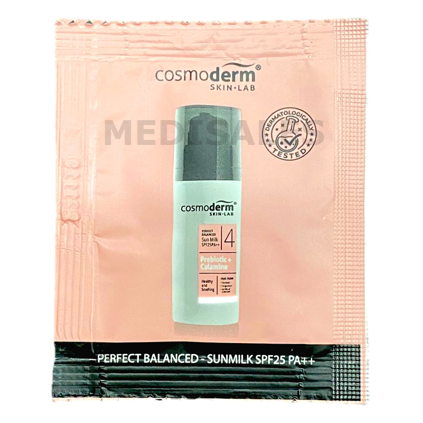 (TRIAL PACK) COSMODERM PERFECT BALANCED MINERAL SUN MILK SPF25++ 5ML X ...