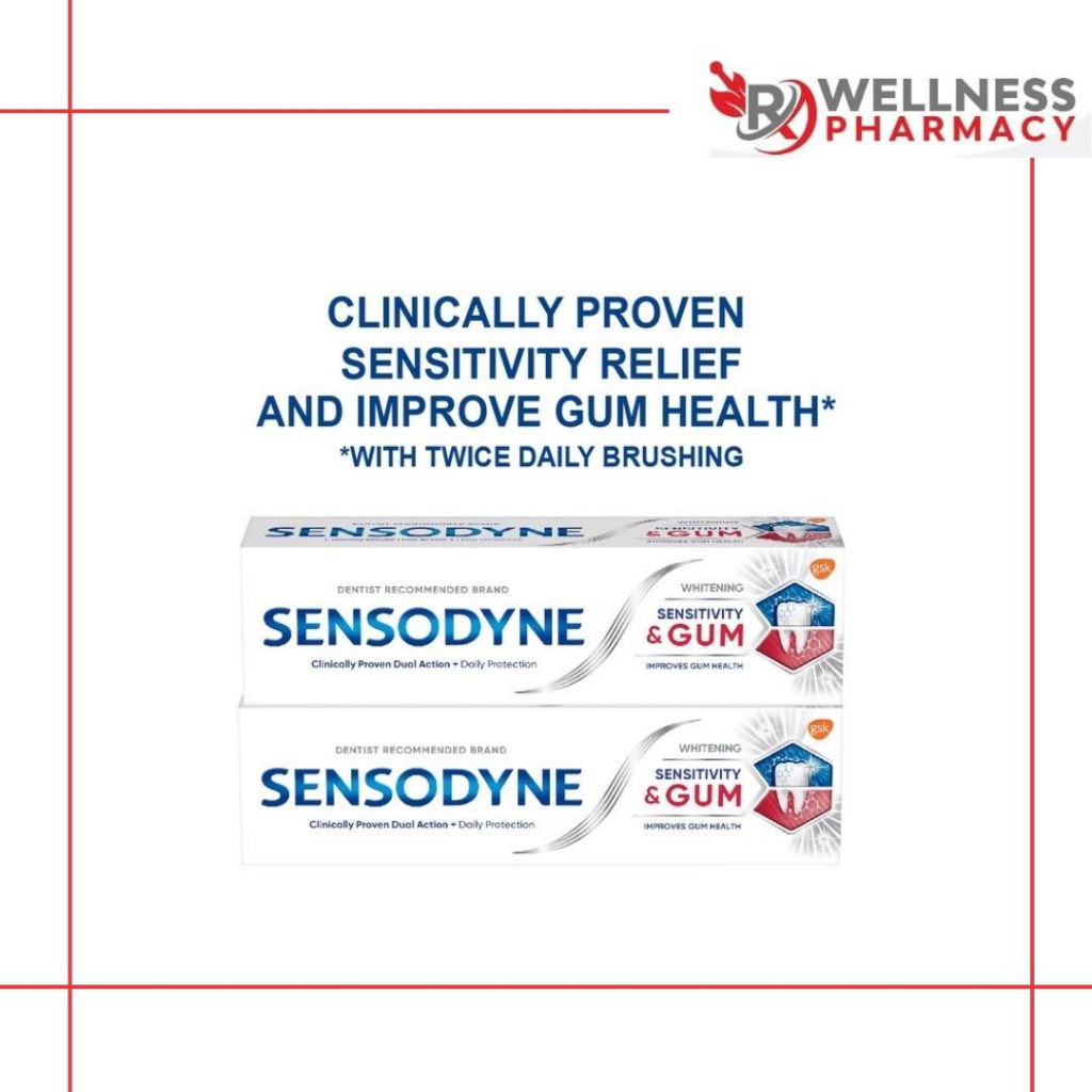SENSODYNE Sensitivity & Gum Sensitivity Relief & Improve Gum Health ...