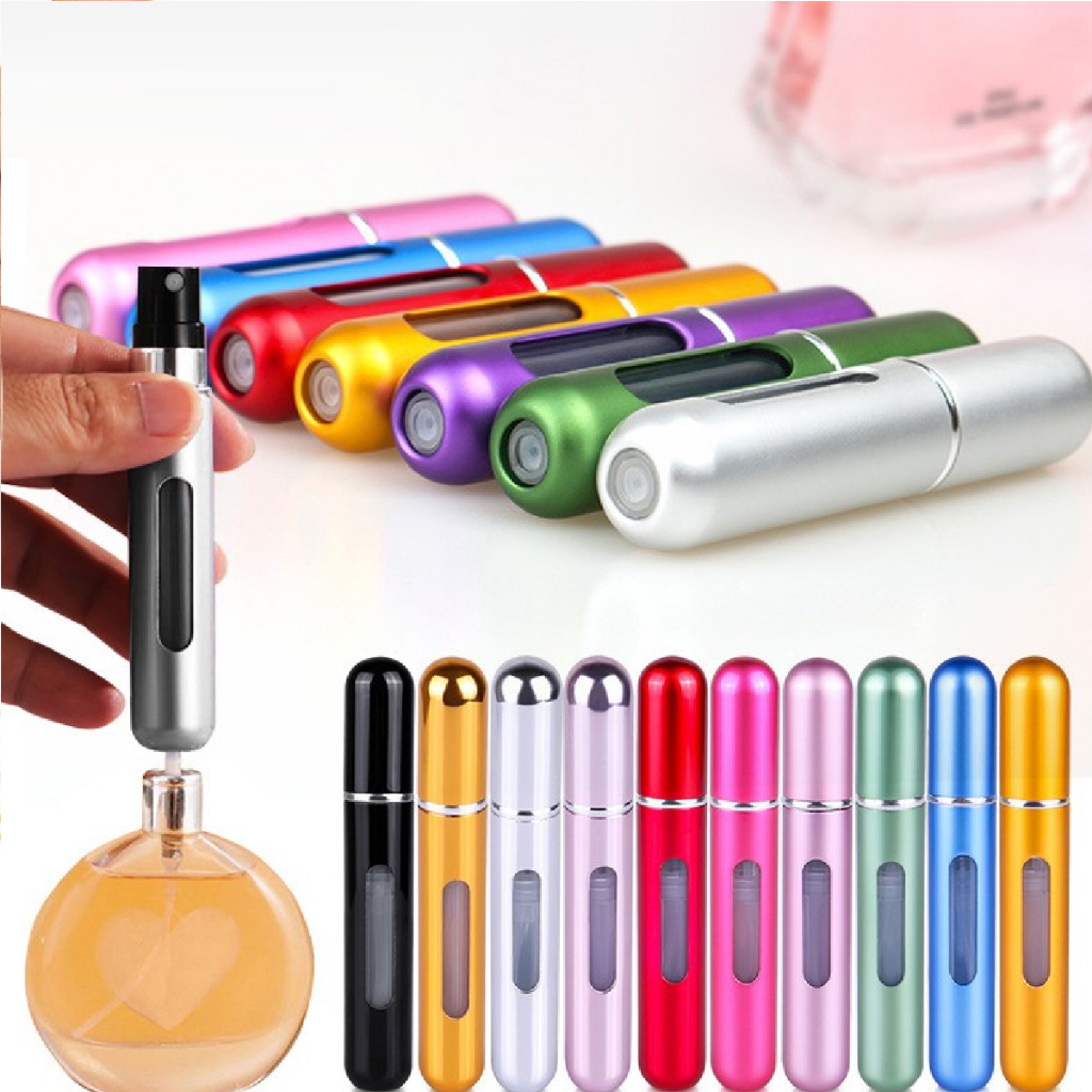 5ml Refillable Perfume Atomizer Spray Bottle Portable Mini Empty case ...