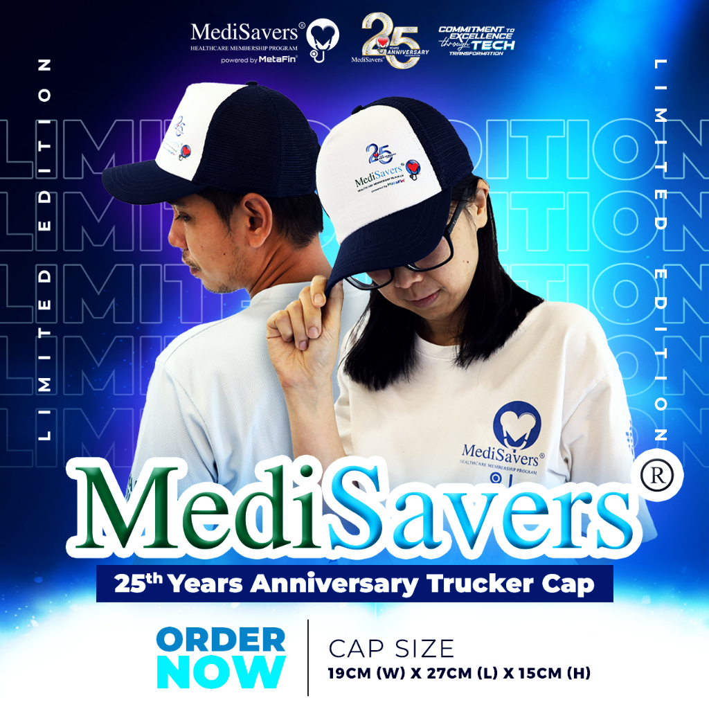 MediSavers 25 Years Anniversary Limited Edition Trucker Cap | Shopee ...