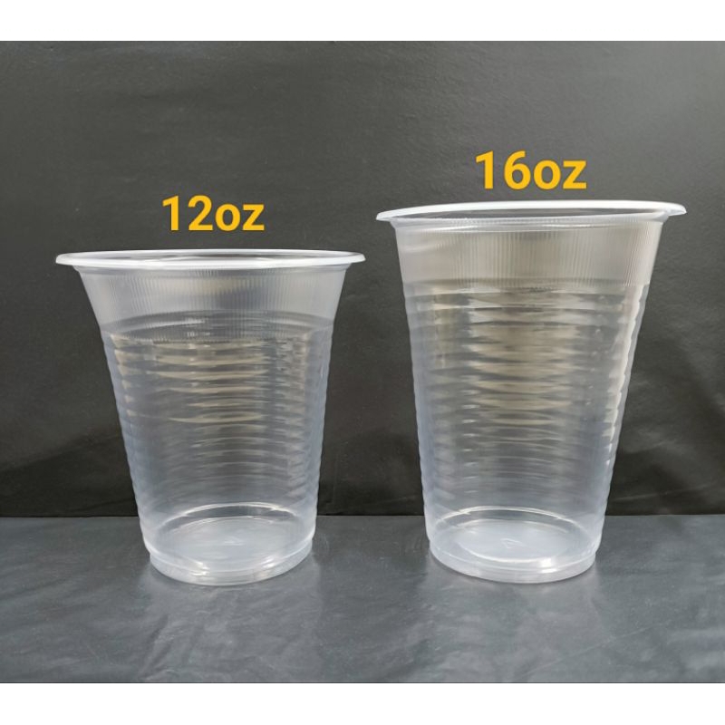 PP 12oz / 16oz Disposable Plastic Cup [100pcs] | Shopee Malaysia