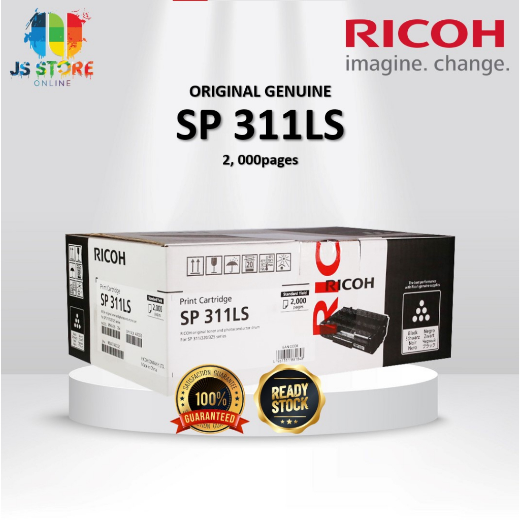 [100% ORIGINAL] Ricoh Cartridge SP311LS / SP311HS (Genuine Toner) Black Toner | Shopee Malaysia