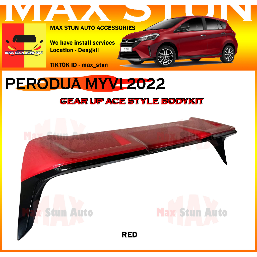 PERODUA MYVI 2018-2023 GEAR UP ACE SPOILER MYVI G3 MYVI FACELIFT FL GU ...