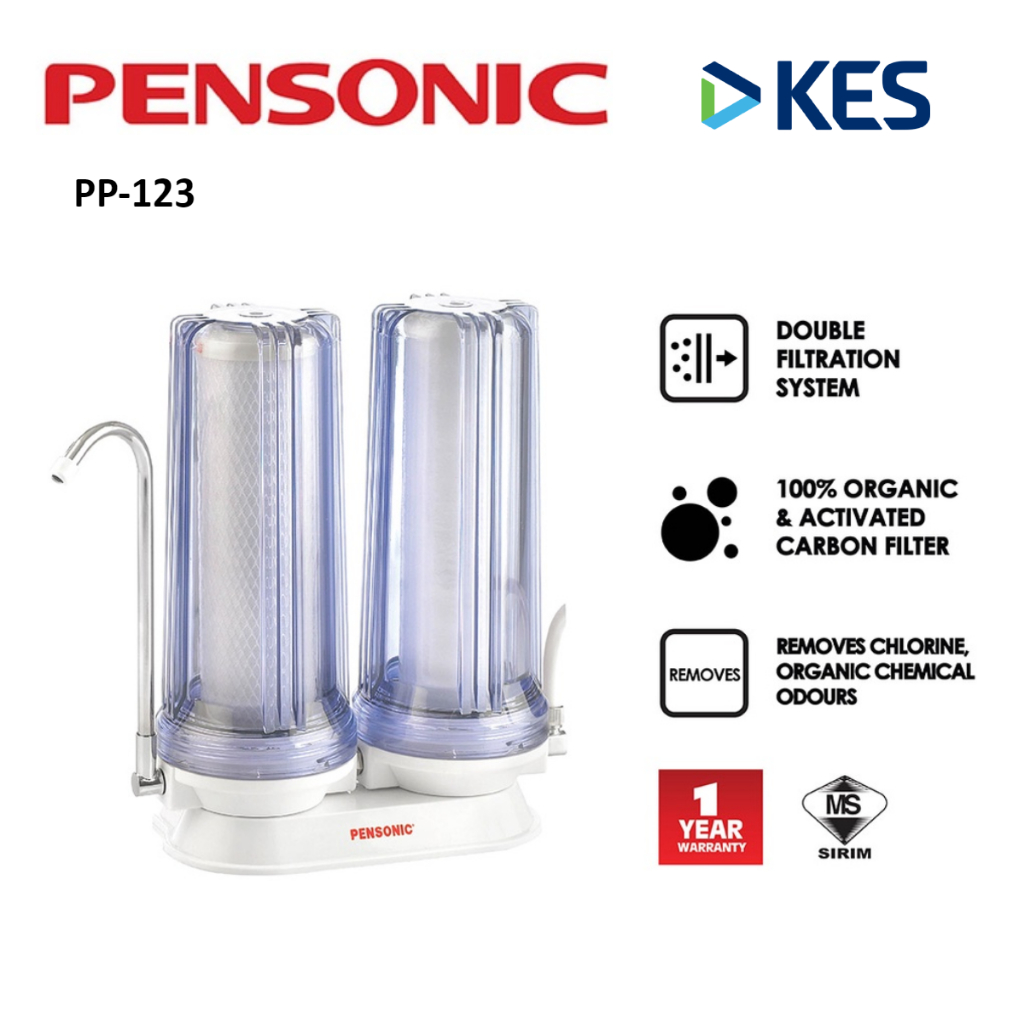 Pensonic PP-123 Double Housing Water Filter Pensonic Water Filter PP123 | Shopee Malaysia