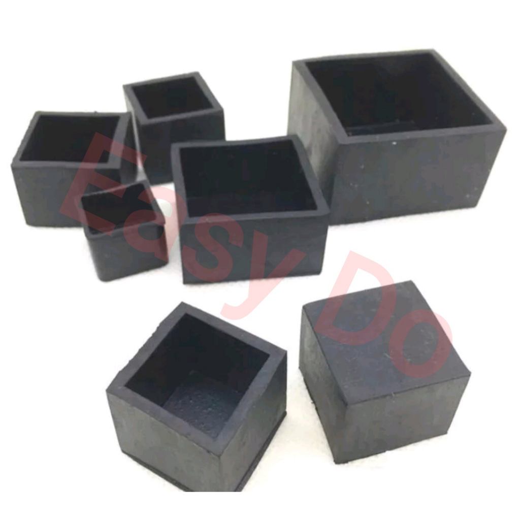 Square Rectangle Shape External Outer Rubber Cover Cap Furniture Foot ...
