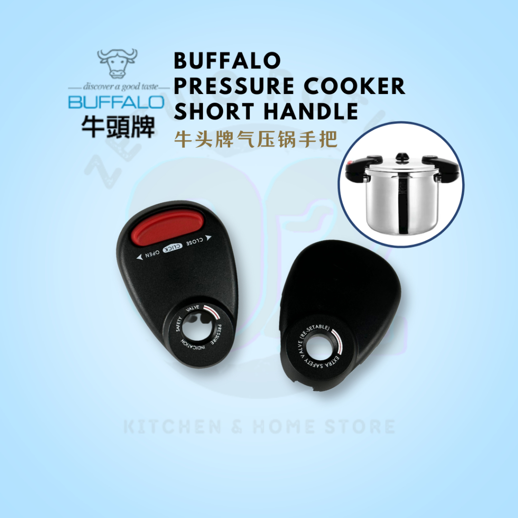 Buffalo Pressure Cooker Cover Short Handle Spare Part for Buffalo 6L / 8L Pressure Cooker (BW2 ...