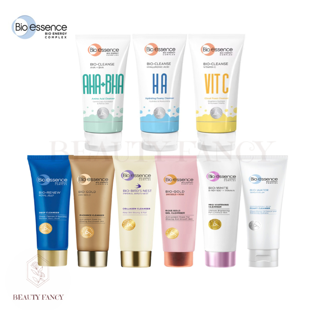 Bio-essence Cleanser AHA BHA Amino Acid/ HA Hydrating/Vit C Cloud/Gold ...